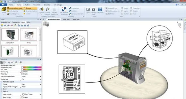 3DVIA COMPOSER一套革命性3D文件编辑器